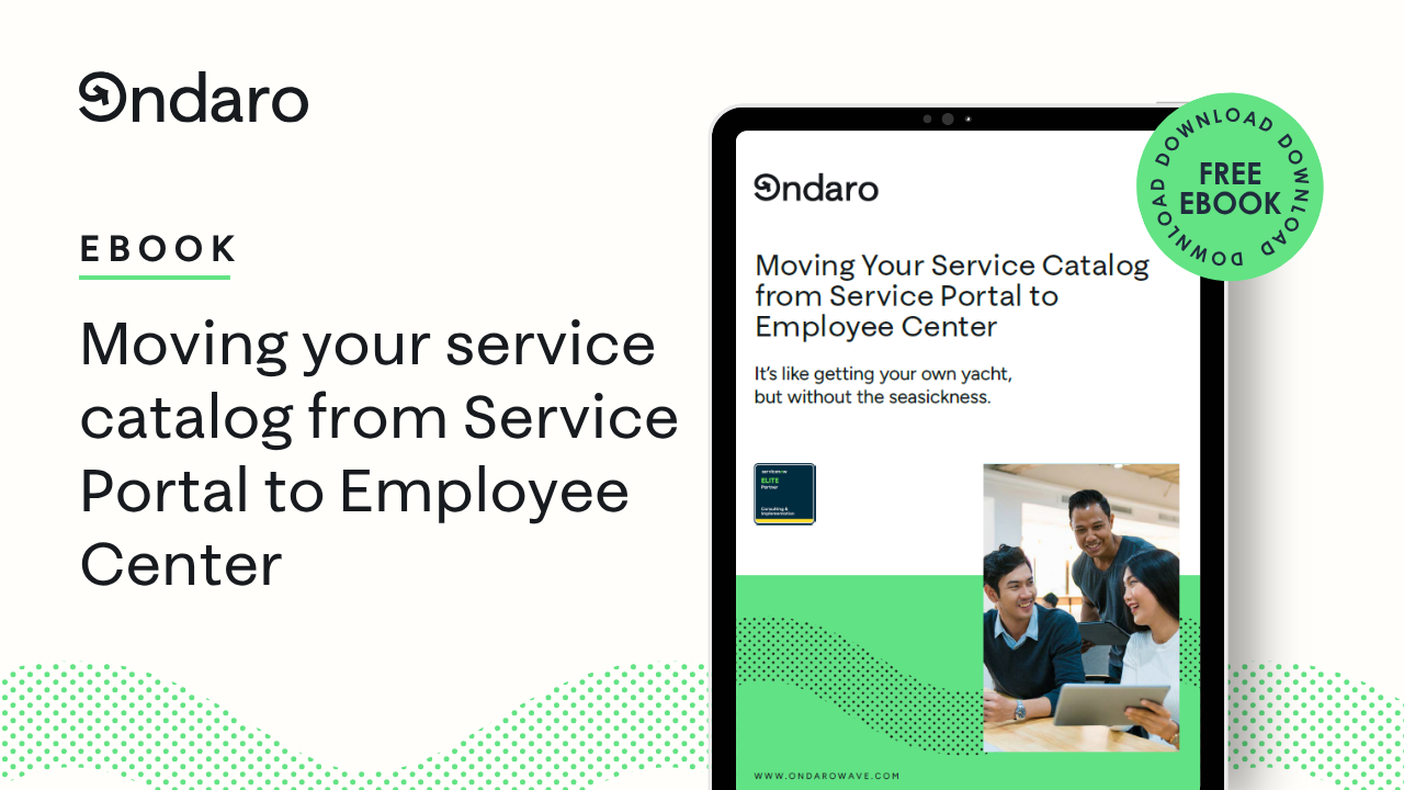 Ebook: Moving your service catalog from Service Portal to Employee Center